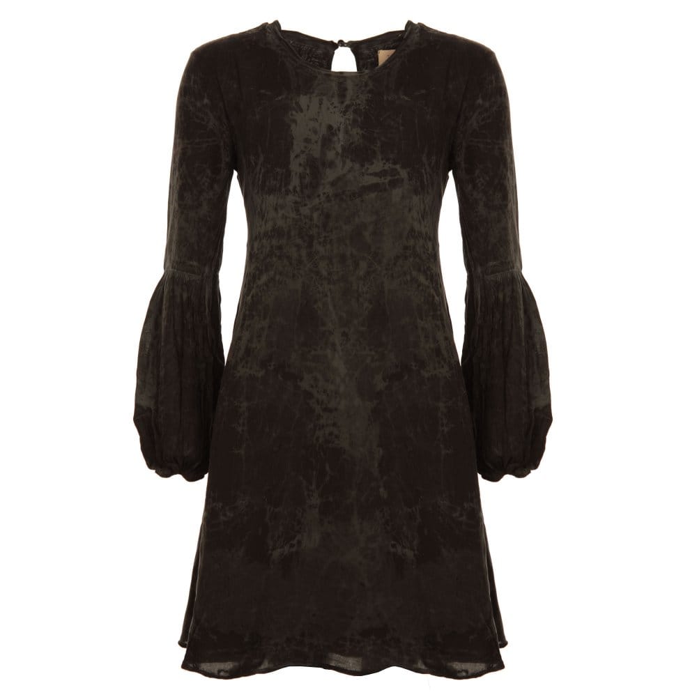 Tina & Jo Aline Tie Dye Dress With Zipped Back Brown/Black ...