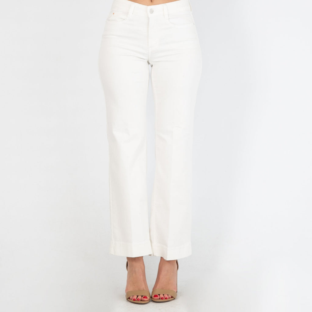Mac Jeans Dream Wide Leg Flared Jean White Denim D010 32L ...