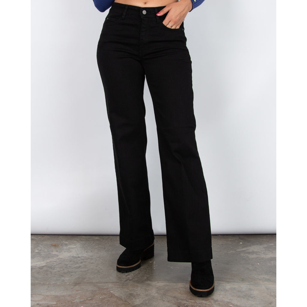 Mac Dream Wide Leg Flared Denim Jean Black D999 30L – SisterOnlinestore