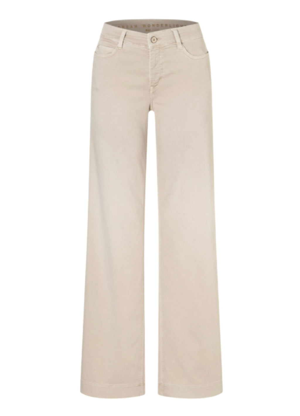 Mac Wide Leg Super Lightweight Stretch Denim Jean 214W Beige 34L ...